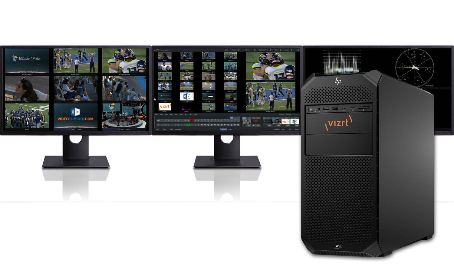 Vizrt TriCaster Vizion Tower 44 NDI + 16 SDI I/O Hardware - UHD 4K Live ...